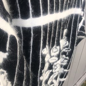 Carducci | Sweaters | Vintage Carducci Sweater Black White Rabbit Hair ...